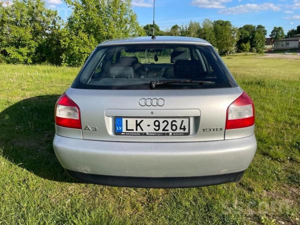 Grey Audi A3 2002 in Preili, with an engine capacity of 1.90 L and mileage of 273 thousand km for 1100 €, photo 8 on AUTOMOTO.COM.LV