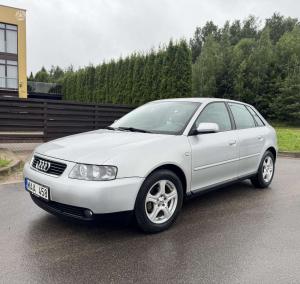 Grey Audi A3 2002 in Vilnius, with an engine capacity of 1.60 L and mileage of 250 thousand km for 1650 €, photo 3 on AUTOMOTO.COM.LV