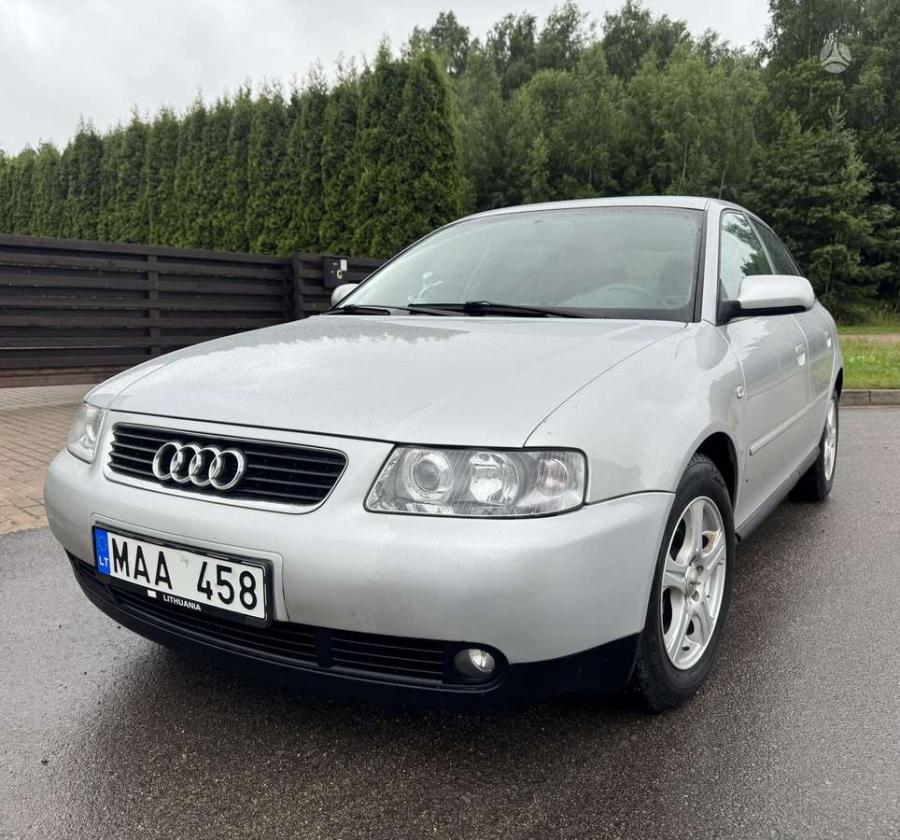 Grey Audi A3 2002 in Vilnius, with an engine capacity of 1.60 L and mileage of 250 thousand km for 1499 €, photo 8 on AUTOMOTO.COM.LV