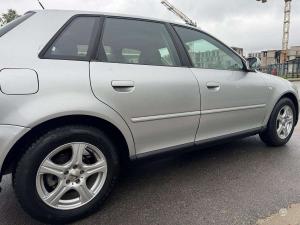Grey Audi A3 2002 in Vilnius, with an engine capacity of 1.60 L and mileage of 250 thousand km for 1499 €, photo 11 on AUTOMOTO.COM.LV