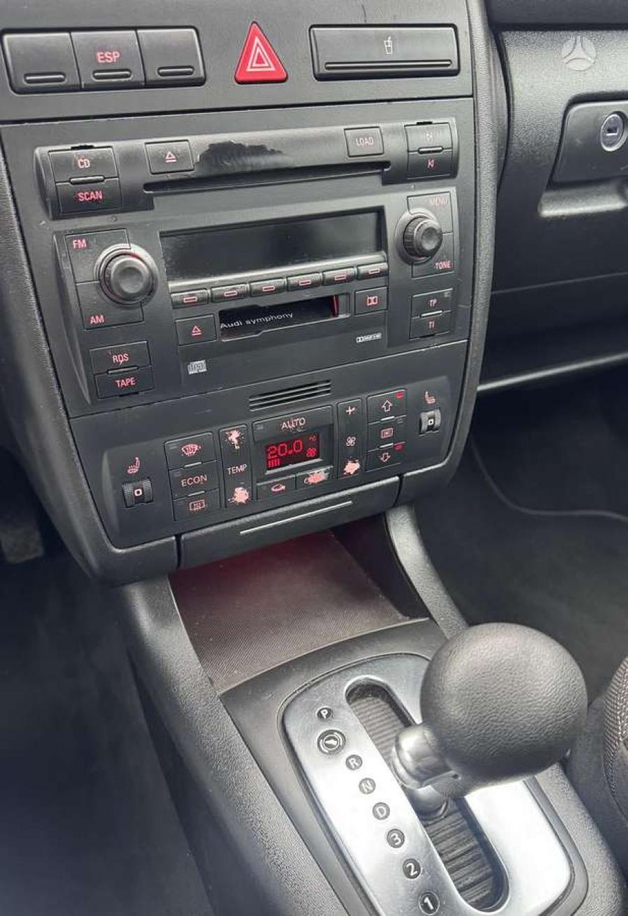 Grey Audi A3 2002 in Vilnius, with an engine capacity of 1.60 L and mileage of 250 thousand km for 1499 €, photo 19 on AUTOMOTO.COM.LV