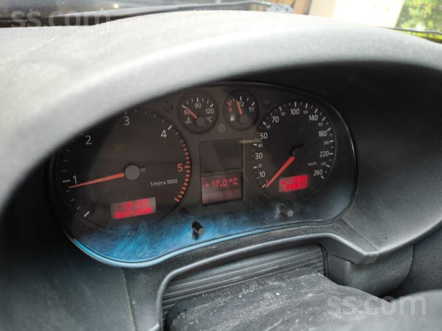 Grey Audi A3 2002 in Madona, with an engine capacity of 1.90 L and mileage of 278 thousand km for 1600 €, photo 8 on AUTOMOTO.COM.LV