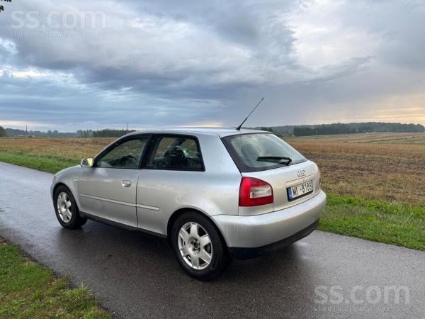 Grey Audi A3 2002 in Liepaja, with an engine capacity of 1.60 L and mileage of 303 thousand km for 1500 €, photo 6 on AUTOMOTO.COM.LV