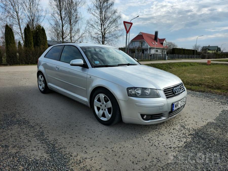 Grey Audi A3 2003 in Riga, with an engine capacity of 1.60 L and mileage of 219 thousand km for 1870 €, photo 1 on AUTOMOTO.COM.LV