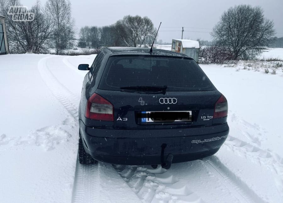Grey Audi A3 2003 in Utena, with an engine capacity of 1.90 L and mileage of 380 thousand km for 2750 €, photo 18 on AUTOMOTO.COM.LV