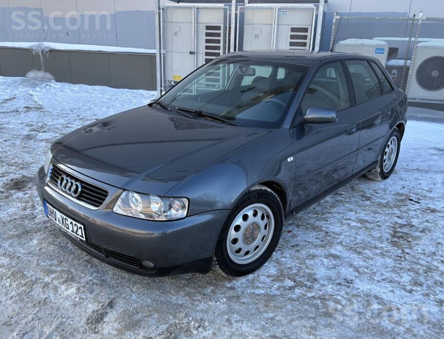 Grey Audi A3 2003 in Riga, with an engine capacity of 1.90 L and mileage of 307 thousand km for 2390 €, photo 1 on AUTOMOTO.COM.LV