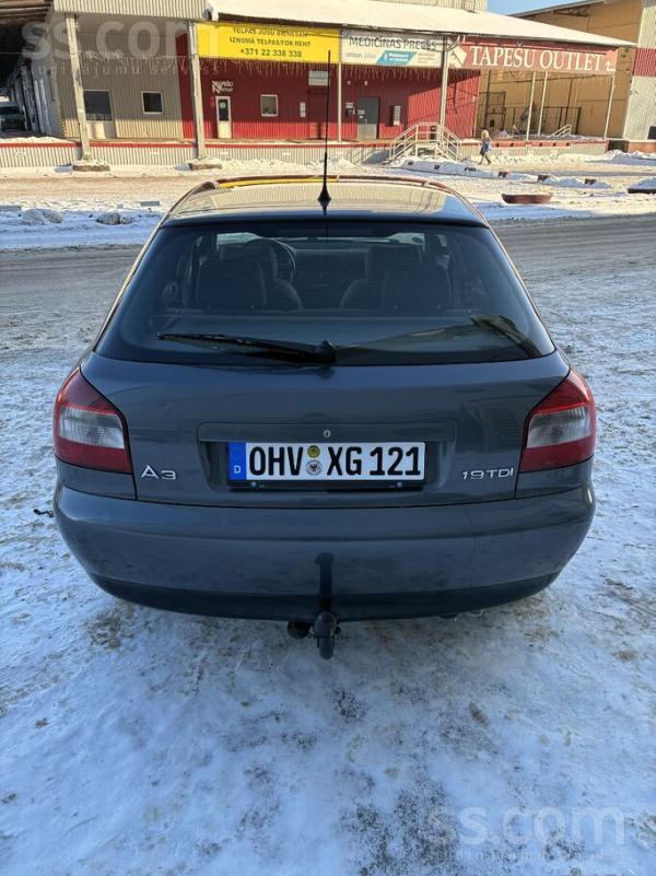 Grey Audi A3 2003 in Riga, with an engine capacity of 1.90 L and mileage of 307 thousand km for 2390 €, photo 6 on AUTOMOTO.COM.LV