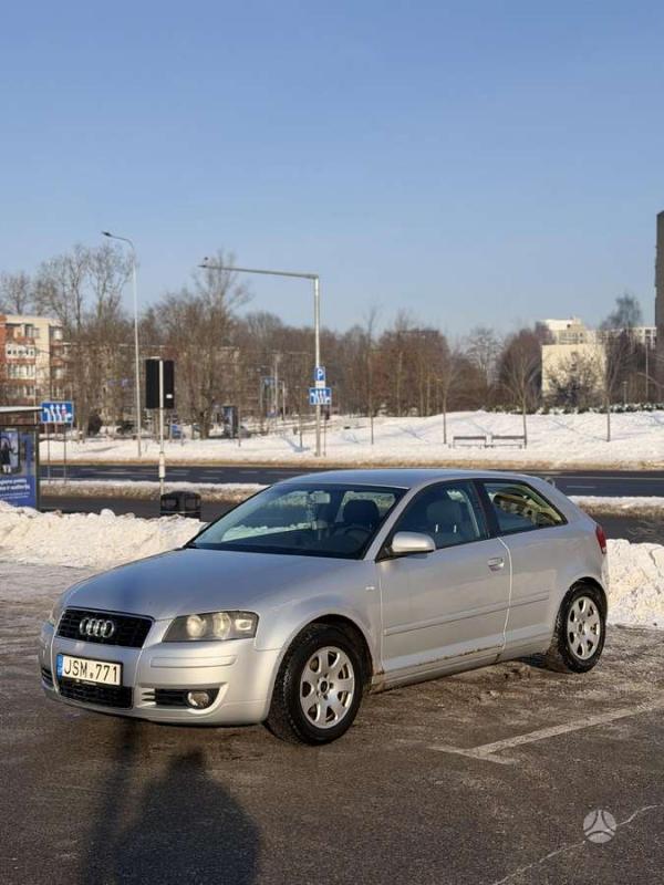 Grey Audi A3 2003 in Vilnius, with an engine capacity of 1.60 L and mileage of 245 thousand km for 1350 €, photo 6 on AUTOMOTO.COM.LV