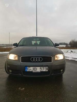 Grey Audi A3 2003 in Panevezys, with an engine capacity of 1.97 L and mileage of 269 thousand km for 650 €, photo 2 on AUTOMOTO.COM.LV