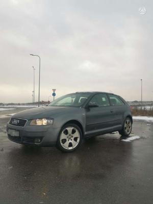 Grey Audi A3 2003 in Panevezys, with an engine capacity of 1.97 L and mileage of 269 thousand km for 650 €, photo 4 on AUTOMOTO.COM.LV