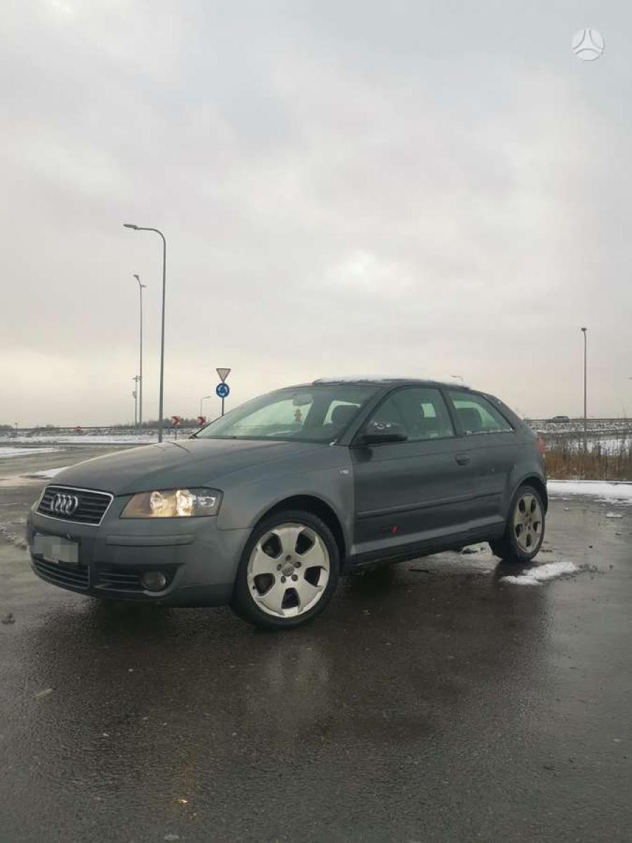 Grey Audi A3 2003 in Panevezys, with an engine capacity of 1.97 L and mileage of 269 thousand km for 650 €, photo 4 on AUTOMOTO.COM.LV