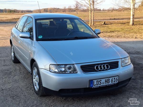 Pelēks Audi A3 2003 Mažeikiai, ar dzinēja tilpumu 1.90 L un nobraukumu 261 tūkst. km par 2250 €, foto 4 vietnē AUTOMOTO.COM.LV