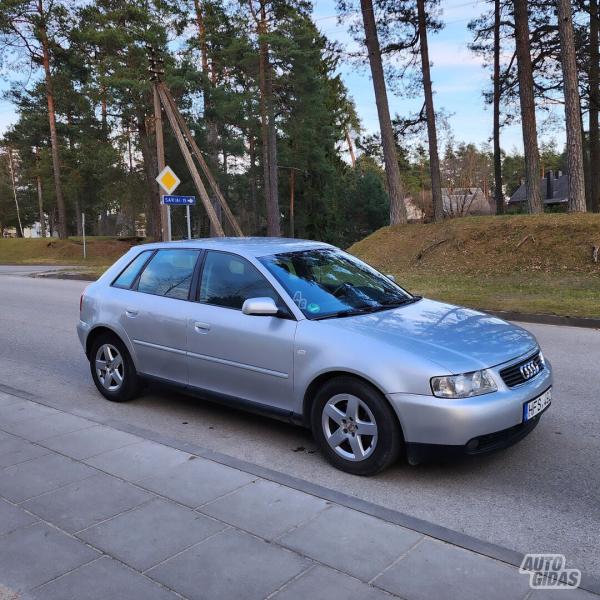 Pelēks Audi A3 2003 Viļņa, ar dzinēja tilpumu 1.90 L un nobraukumu 38 tūkst. km par 1450 €, foto 1 vietnē AUTOMOTO.COM.LV