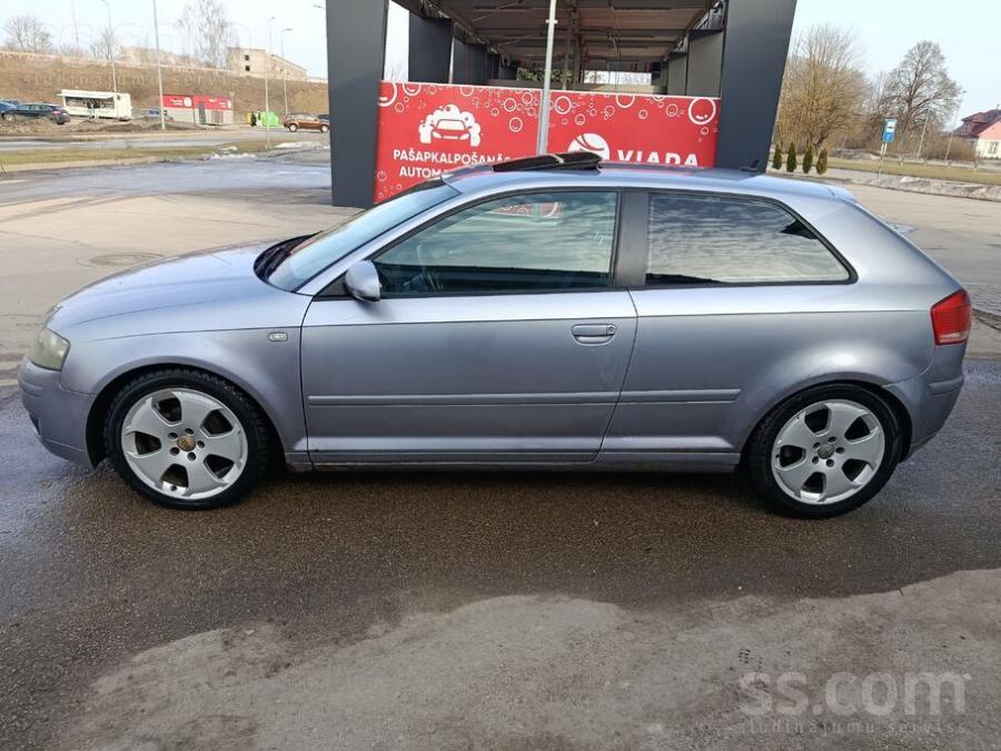 Grey Audi A3 2003 in Riga, with an engine capacity of 2.00 L and mileage of 395 thousand km for 1350 €, photo 3 on AUTOMOTO.COM.LV