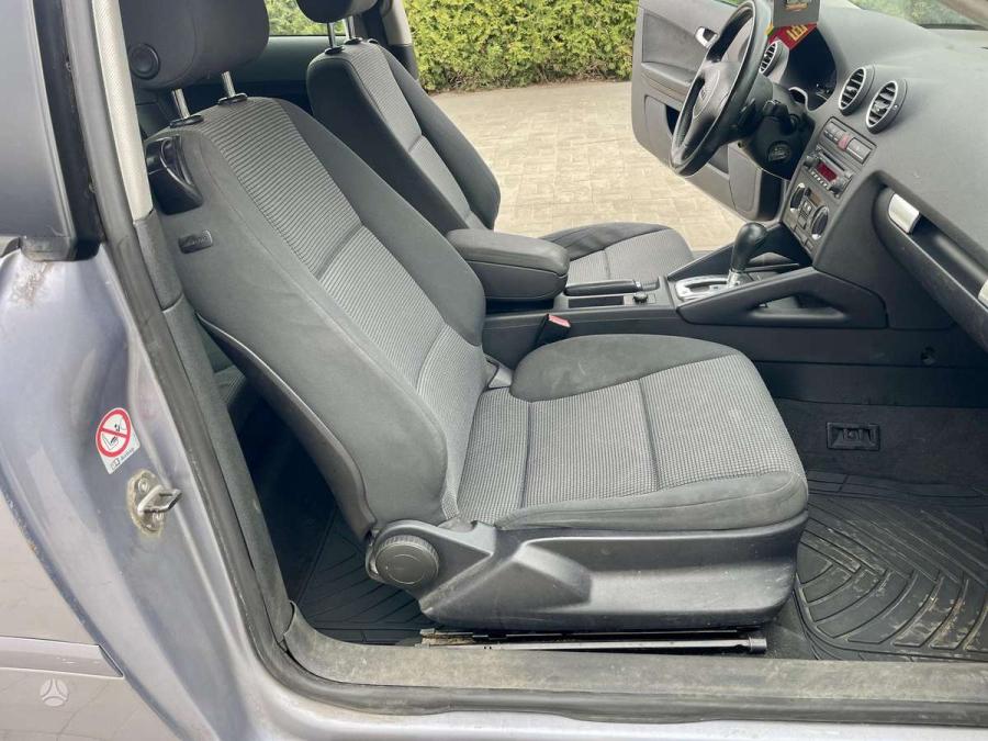 Grey Audi A3 2003 in Vilnius, with an engine capacity of 1.97 L and mileage of 397 thousand km for 1650 €, photo 14 on AUTOMOTO.COM.LV