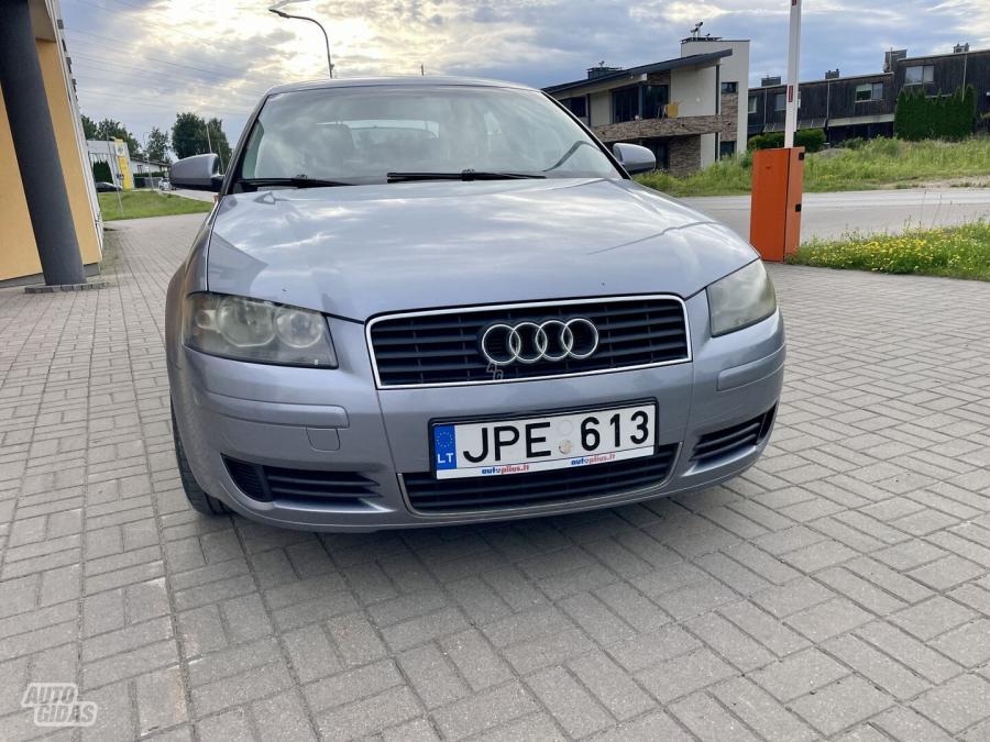 Grey Audi A3 2003 in Vilnius, with an engine capacity of 2.00 L and mileage of 393 thousand km for 1650 €, photo 10 on AUTOMOTO.COM.LV