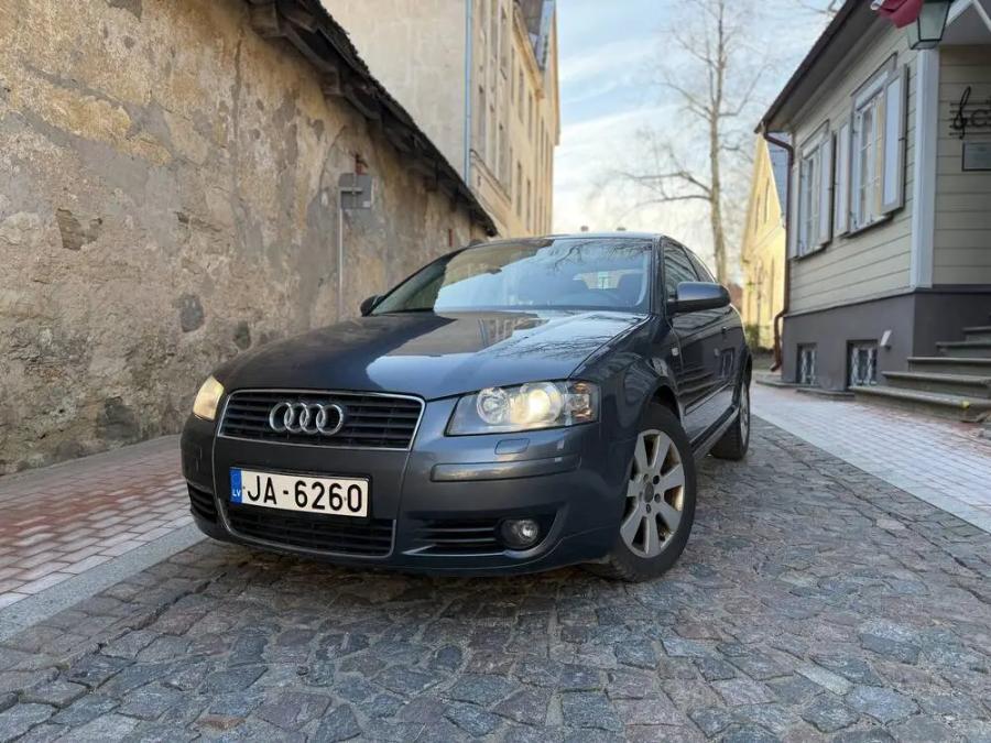 Grey Audi A3 2003 in Cesis, with an engine capacity of 2.00 L and mileage of 319 thousand km for 1990 €, photo 1 on AUTOMOTO.COM.LV