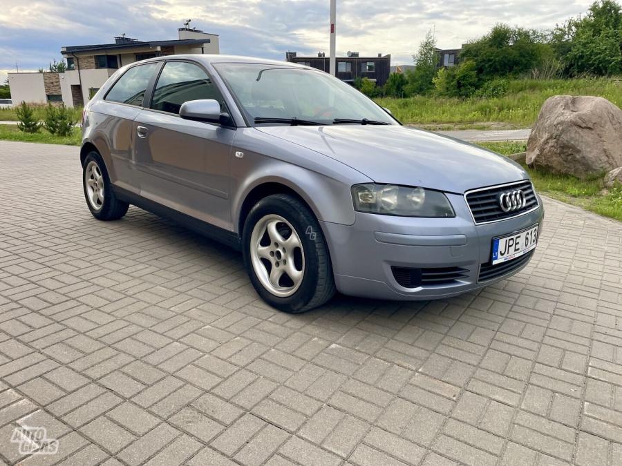 Grey Audi A3 2003 in Vilnius, with an engine capacity of 2.00 L and mileage of 393 thousand km for 1500 €, photo 1 on AUTOMOTO.COM.LV