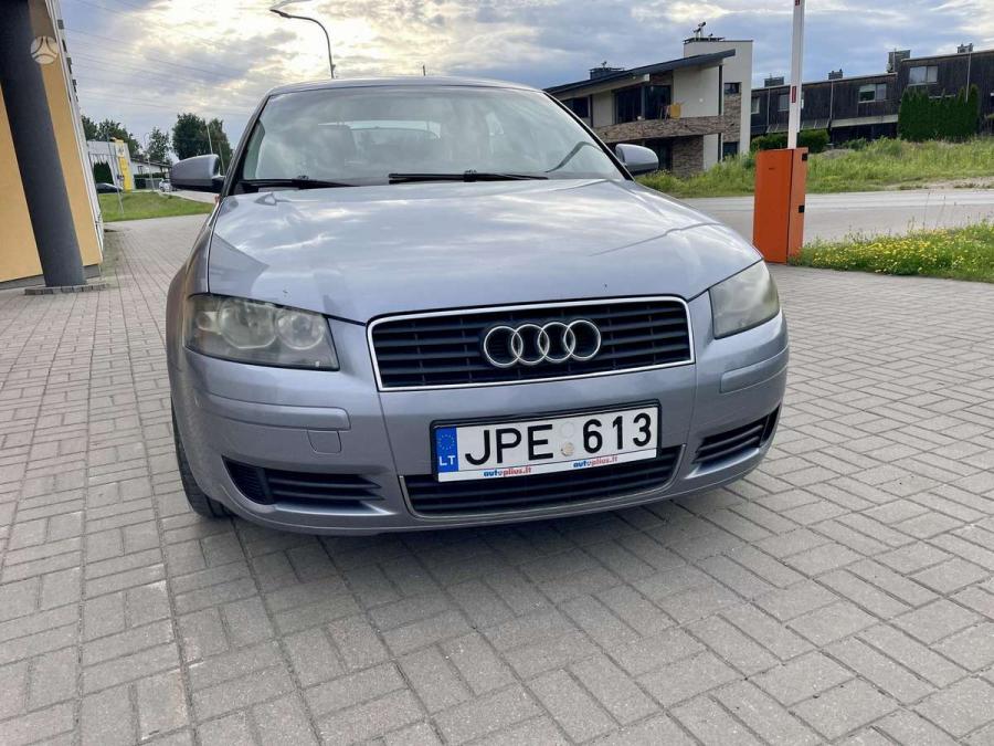 Grey Audi A3 2003 in Vilnius, with an engine capacity of 1.97 L and mileage of 393 thousand km for 1500 €, photo 10 on AUTOMOTO.COM.LV