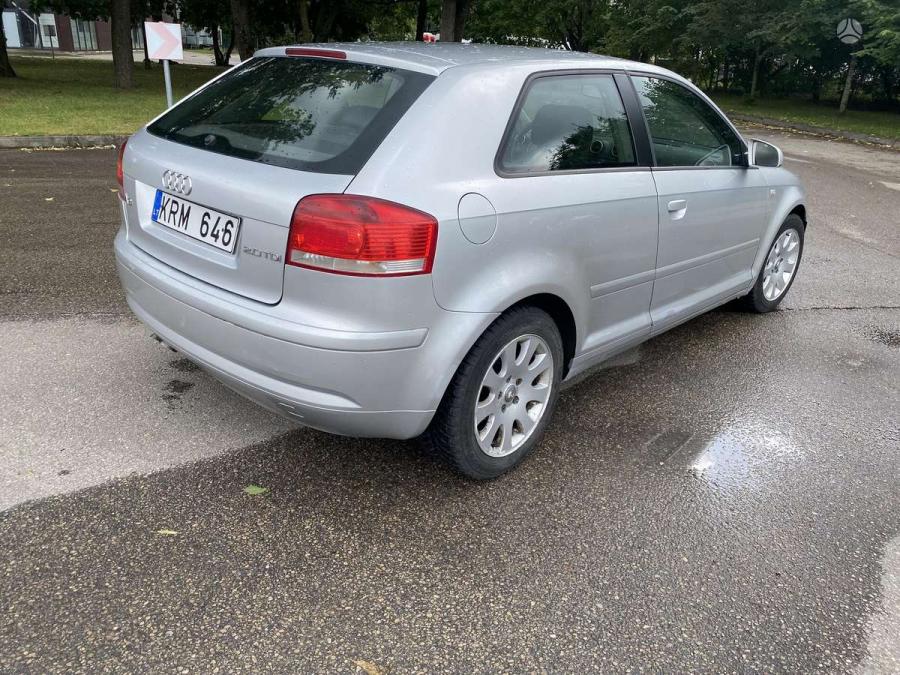 Pelēks Audi A3 2003 Kauņa, ar dzinēja tilpumu 1.97 L un nobraukumu 390 tūkst. km par 1000 €, foto 4 vietnē AUTOMOTO.COM.LV