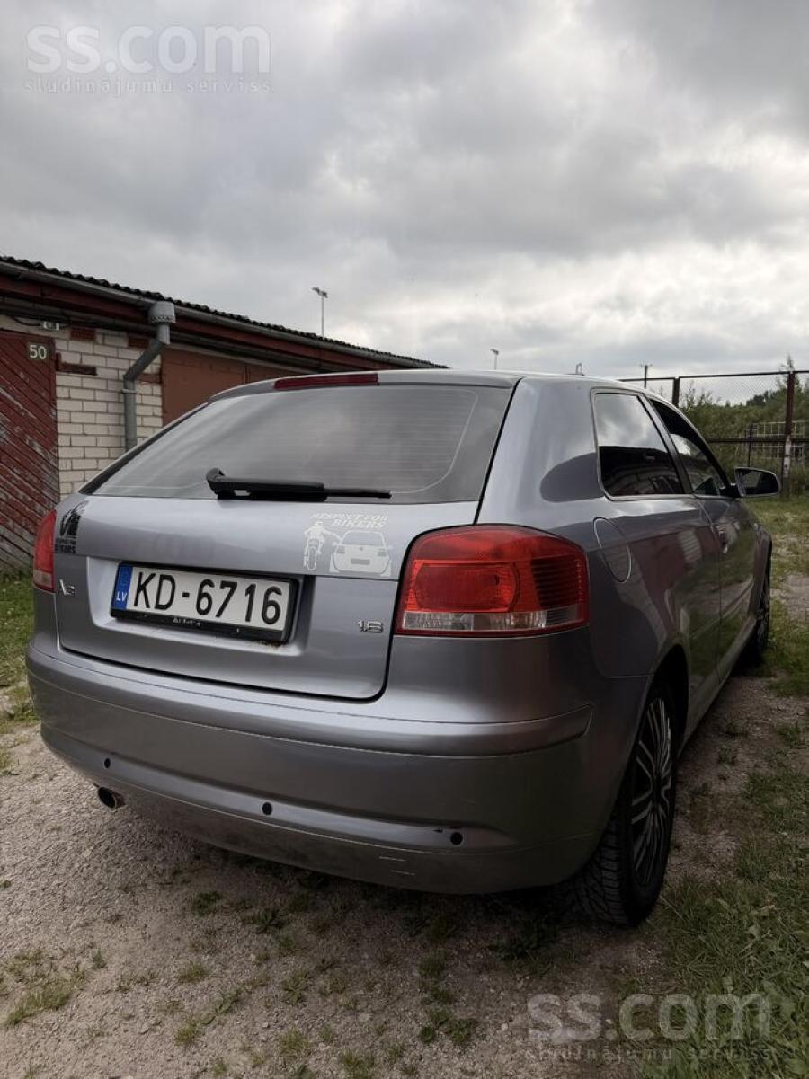 Pelēks Audi A3 2003 Jelgava, ar dzinēja tilpumu 1.60 L un nobraukumu 378 tūkst. km par 1150 €, foto 5 vietnē AUTOMOTO.COM.LV