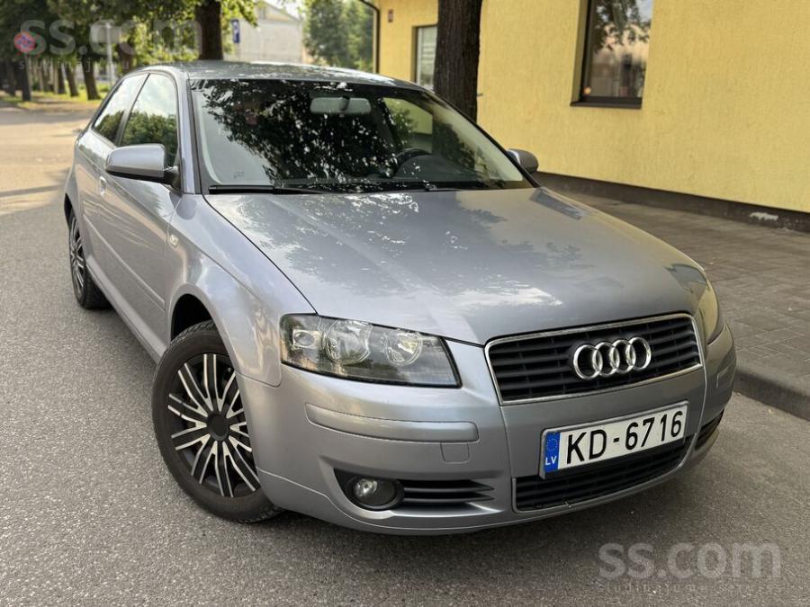 Grey Audi A3 2003 in Jelgava, with an engine capacity of 1.60 L and mileage of 367 thousand km for 1380 €, photo 1 on AUTOMOTO.COM.LV