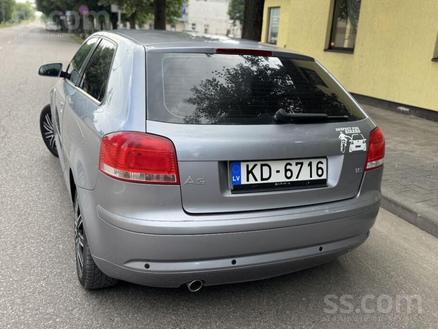Grey Audi A3 2003 in Jelgava, with an engine capacity of 1.60 L and mileage of 367 thousand km for 1380 €, photo 5 on AUTOMOTO.COM.LV