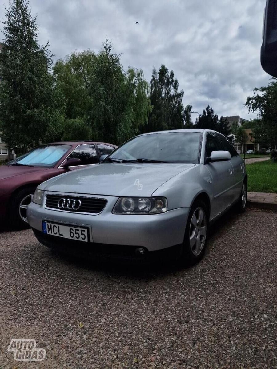 Pelēks Audi A3 2003 Viļņa, ar dzinēja tilpumu 1.60 L un nobraukumu 230 tūkst. km par 999 €, foto 1 vietnē AUTOMOTO.COM.LV