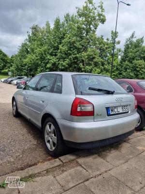 Pelēks Audi A3 2003 Viļņa, ar dzinēja tilpumu 1.60 L un nobraukumu 230 tūkst. km par 999 €, foto 9 vietnē AUTOMOTO.COM.LV