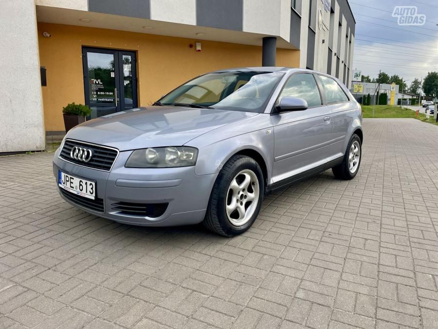 Grey Audi A3 2003 in Vilnius, with an engine capacity of 2.00 L and mileage of 393 thousand km for 1500 €, photo 1 on AUTOMOTO.COM.LV