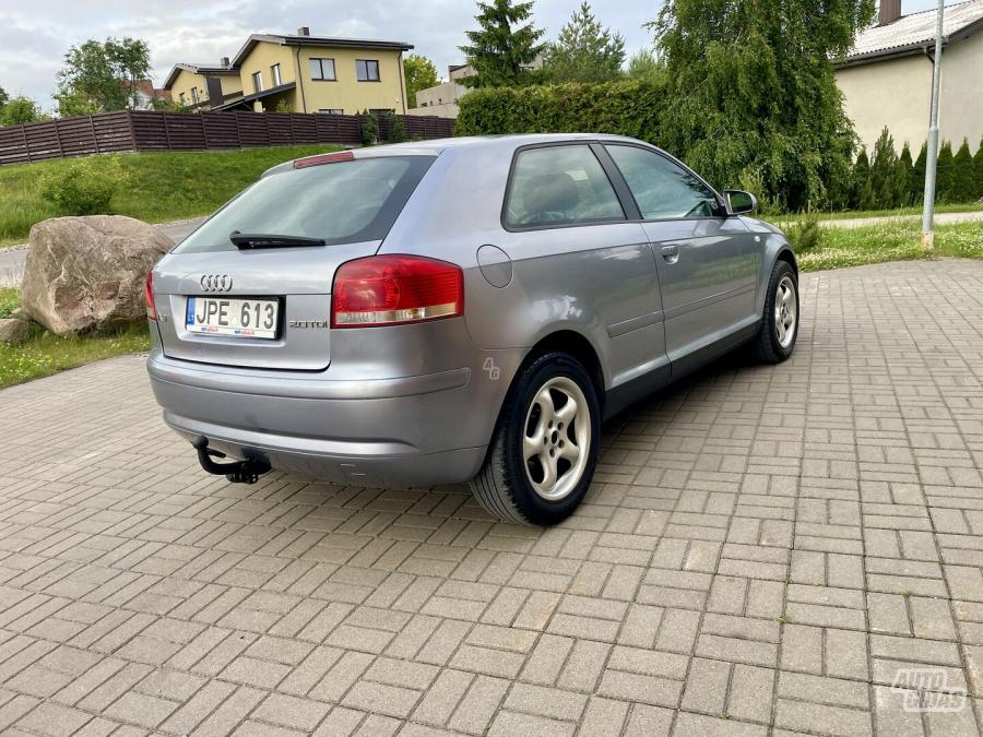 Grey Audi A3 2003 in Vilnius, with an engine capacity of 2.00 L and mileage of 393 thousand km for 1500 €, photo 3 on AUTOMOTO.COM.LV