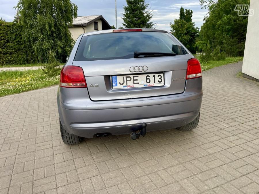 Grey Audi A3 2003 in Vilnius, with an engine capacity of 2.00 L and mileage of 393 thousand km for 1500 €, photo 11 on AUTOMOTO.COM.LV