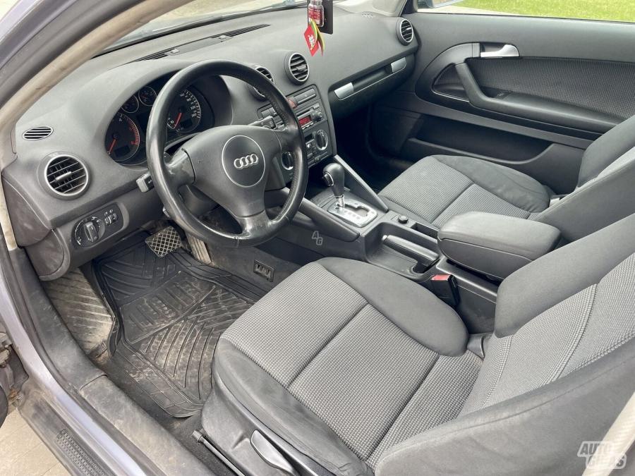 Grey Audi A3 2003 in Vilnius, with an engine capacity of 2.00 L and mileage of 393 thousand km for 1500 €, photo 12 on AUTOMOTO.COM.LV