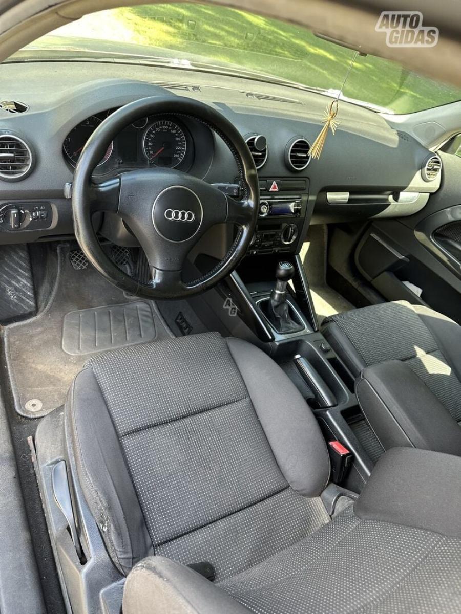 Pelēks Audi A3 2003 Kaišiadorys, ar dzinēja tilpumu 2.00 L un nobraukumu 291 tūkst. km par 500 €, foto 7 vietnē AUTOMOTO.COM.LV