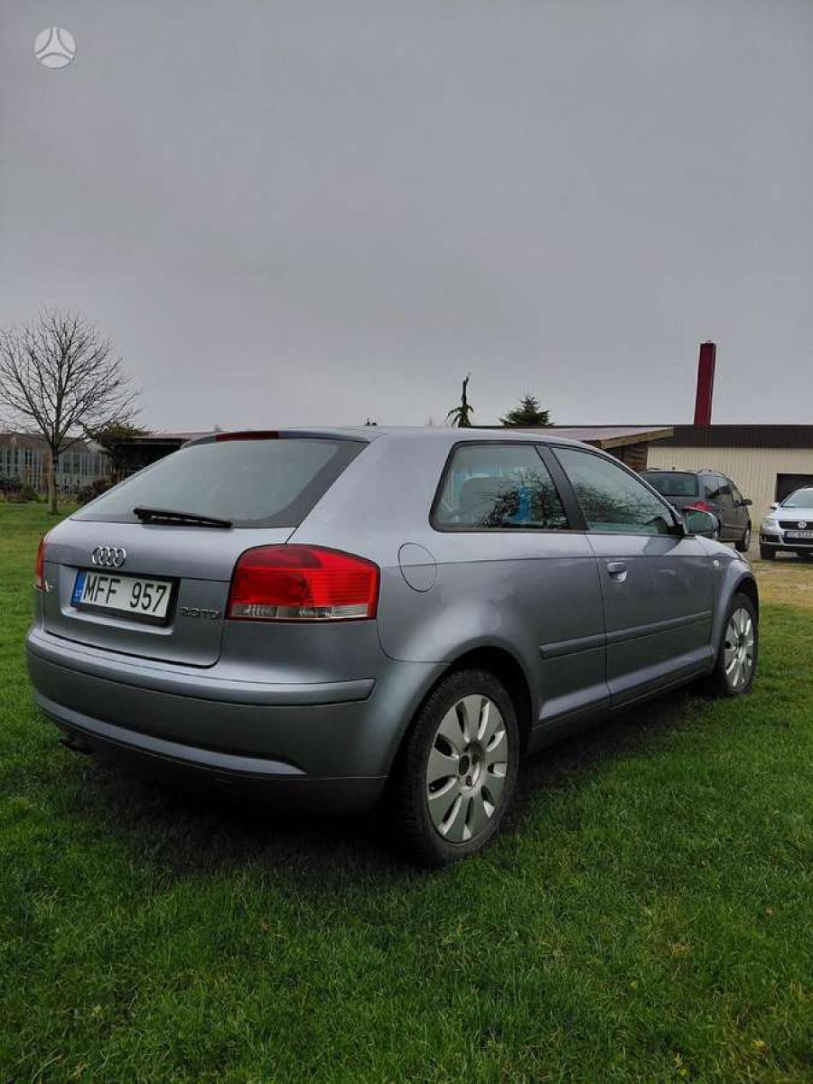 Pelēks Audi A3 2004 Klaipėda, ar dzinēja tilpumu 2.00 L un nobraukumu 295 tūkst. km par 2000 €, foto 3 vietnē AUTOMOTO.COM.LV