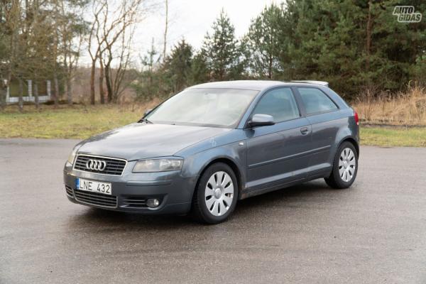 Pelēks Audi A3 2004 Kauņa, ar dzinēja tilpumu 2.00 L un nobraukumu 323 tūkst. km par 1000 €, foto 3 vietnē AUTOMOTO.COM.LV
