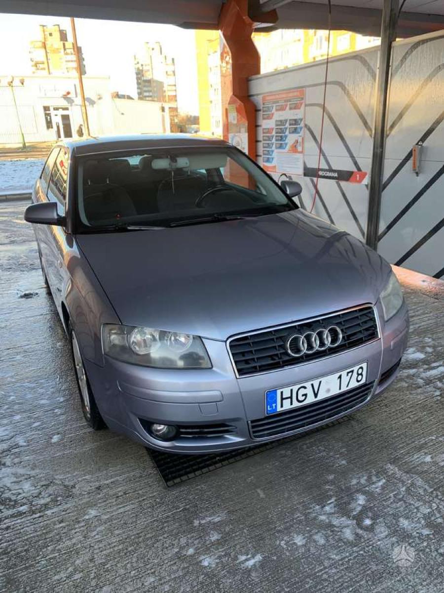 Pelēks Audi A3 2004 Klaipėda, ar dzinēja tilpumu 1.60 L un nobraukumu 189 tūkst. km par 1300 €, foto 1 vietnē AUTOMOTO.COM.LV