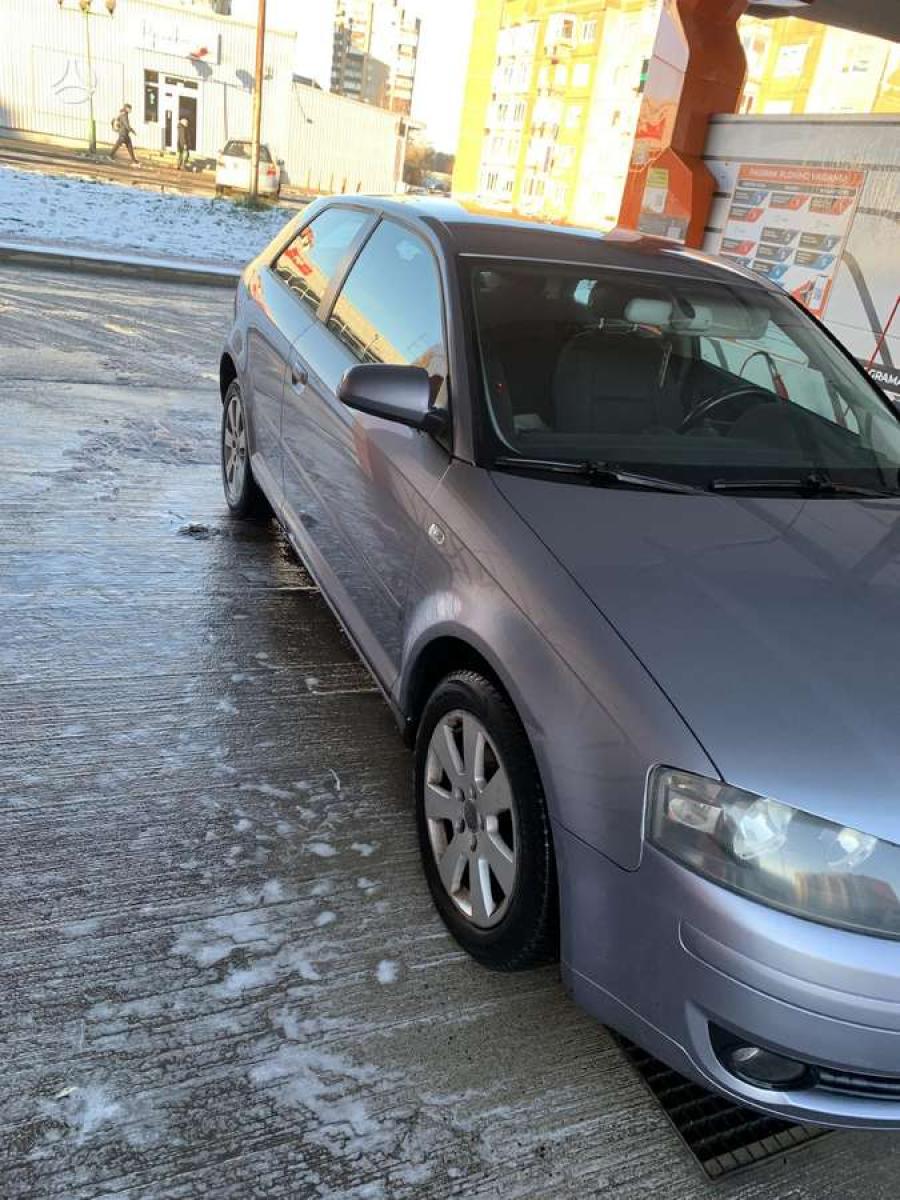 Pelēks Audi A3 2004 Klaipėda, ar dzinēja tilpumu 1.60 L un nobraukumu 189 tūkst. km par 1300 €, foto 5 vietnē AUTOMOTO.COM.LV