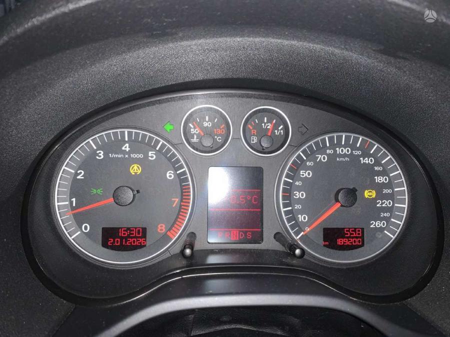 Pelēks Audi A3 2004 Klaipėda, ar dzinēja tilpumu 1.60 L un nobraukumu 189 tūkst. km par 1300 €, foto 20 vietnē AUTOMOTO.COM.LV