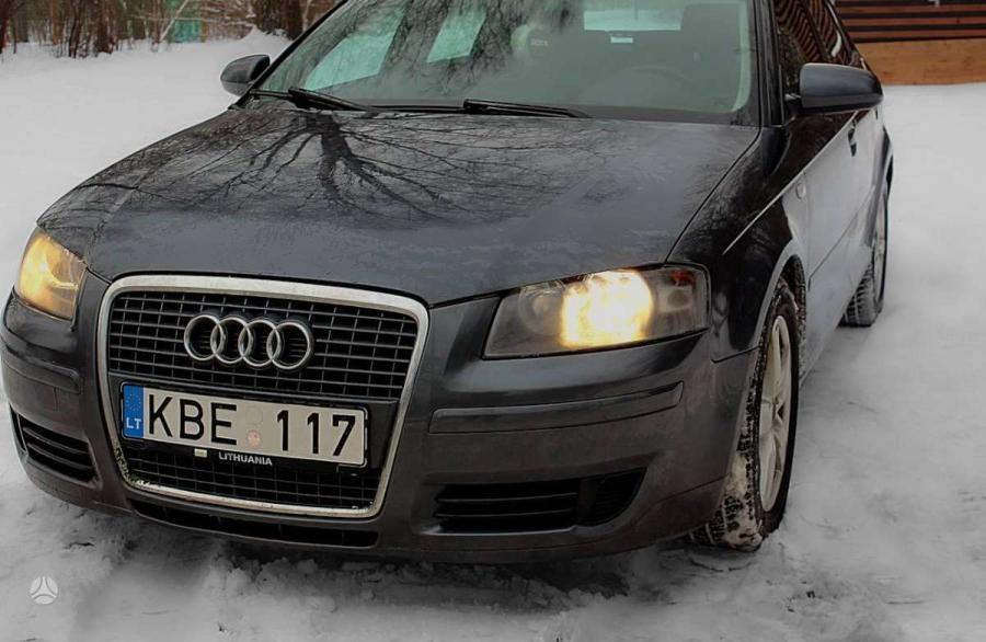 Pelēks Audi A3 2004 Viļņa, ar dzinēja tilpumu 1.97 L un nobraukumu 255 tūkst. km par 2600 €, foto 1 vietnē AUTOMOTO.COM.LV