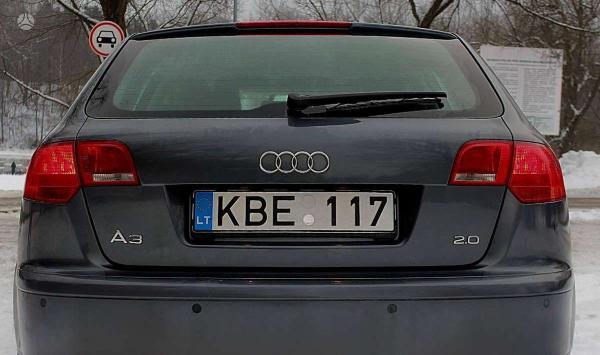 Pelēks Audi A3 2004 Viļņa, ar dzinēja tilpumu 1.97 L un nobraukumu 255 tūkst. km par 2600 €, foto 3 vietnē AUTOMOTO.COM.LV