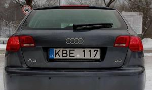 Pelēks Audi A3 2004 Viļņa, ar dzinēja tilpumu 1.97 L un nobraukumu 255 tūkst. km par 2600 €, foto 3 vietnē AUTOMOTO.COM.LV