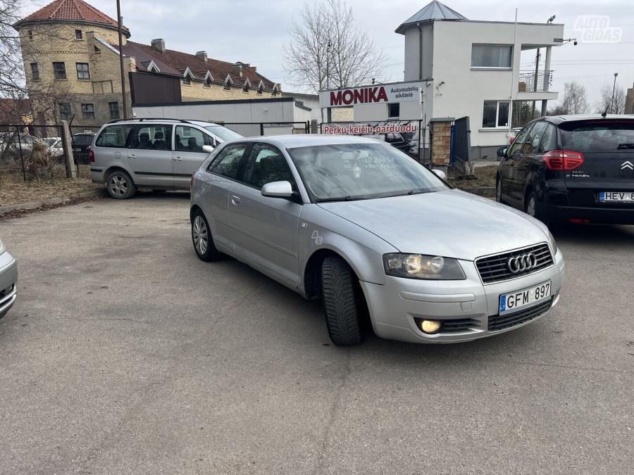 Pelēks Audi A3 2004 Šauļi, ar dzinēja tilpumu 1.90 L un nobraukumu 343 tūkst. km par 999 €, foto 4 vietnē AUTOMOTO.COM.LV