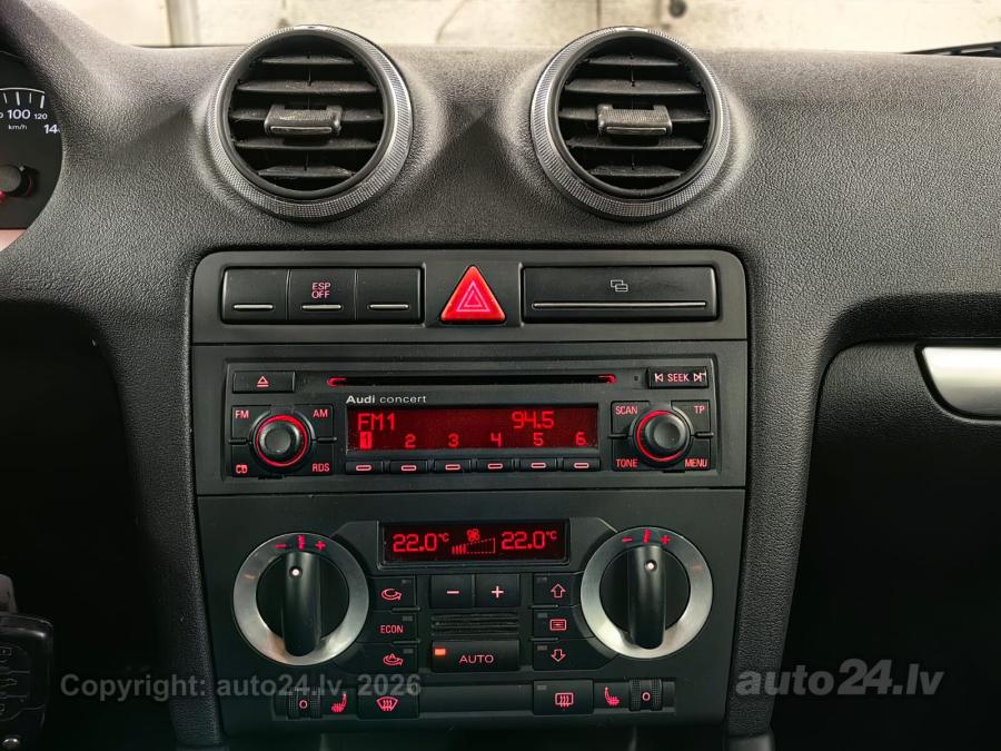 Grey Audi A3 2004 in Viljandi, with an engine capacity of 1.60 L and mileage of 139 thousand km for 4190 €, photo 11 on AUTOMOTO.COM.LV