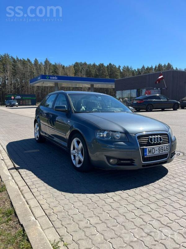 Grey Audi A3 2004 in Riga, with an engine capacity of 1.90 L and mileage of 305 thousand km for 2800 €, photo 1 on AUTOMOTO.COM.LV