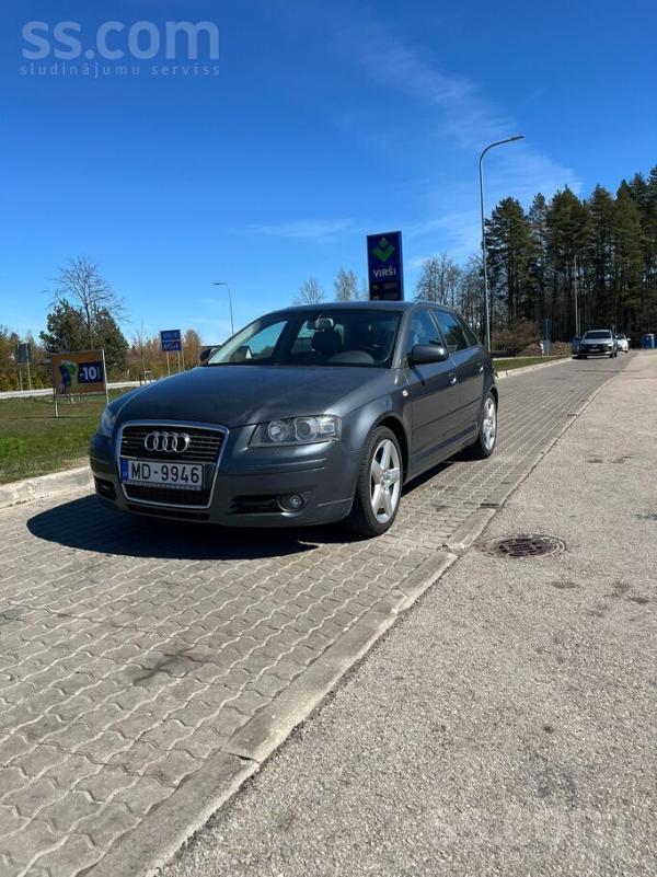 Grey Audi A3 2004 in Riga, with an engine capacity of 1.90 L and mileage of 305 thousand km for 2800 €, photo 2 on AUTOMOTO.COM.LV