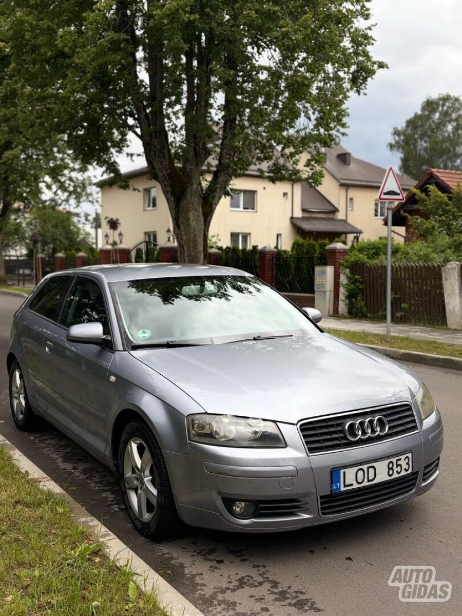 Grey Audi A3 2004 in Vilnius, with an engine capacity of 2.00 L and mileage of 280 thousand km for 1750 €, photo 1 on AUTOMOTO.COM.LV