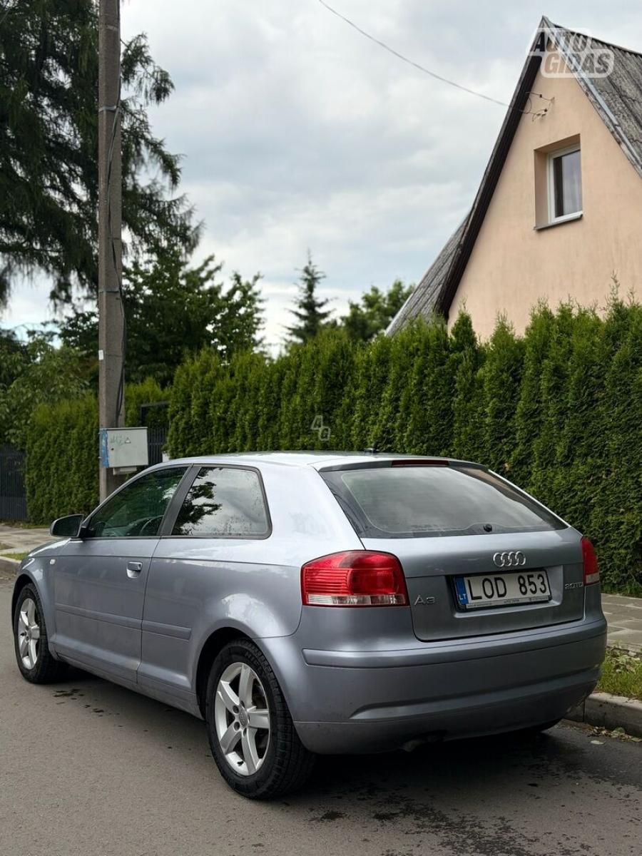 Grey Audi A3 2004 in Vilnius, with an engine capacity of 2.00 L and mileage of 280 thousand km for 1750 €, photo 7 on AUTOMOTO.COM.LV
