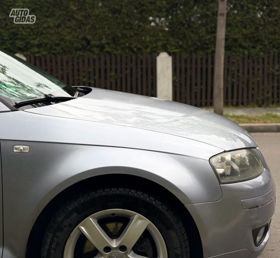 Grey Audi A3 2004 in Vilnius, with an engine capacity of 2.00 L and mileage of 280 thousand km for 1750 €, photo 8 on AUTOMOTO.COM.LV