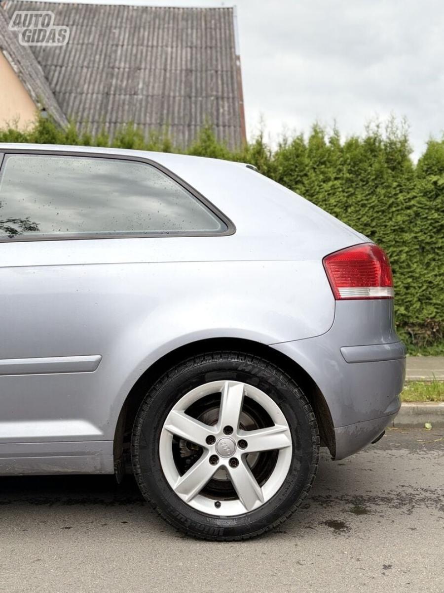 Grey Audi A3 2004 in Vilnius, with an engine capacity of 2.00 L and mileage of 280 thousand km for 1750 €, photo 11 on AUTOMOTO.COM.LV